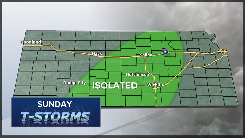 Mild Easter, isolated showers and storms Mild Easter, isolated showers and storms